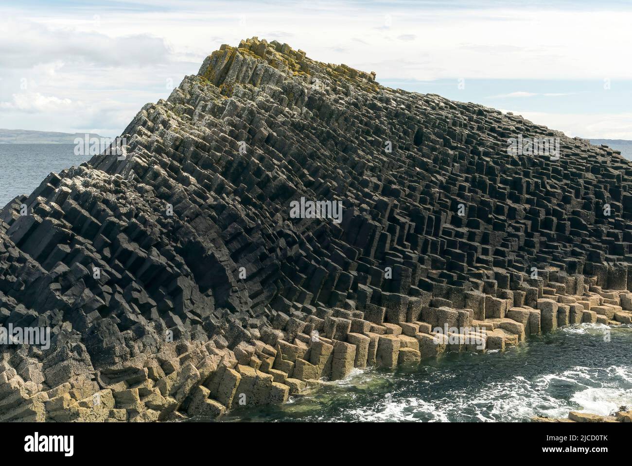 Fingal's cave, showing cave and basalt lava, Staffa Island, Scotland ...