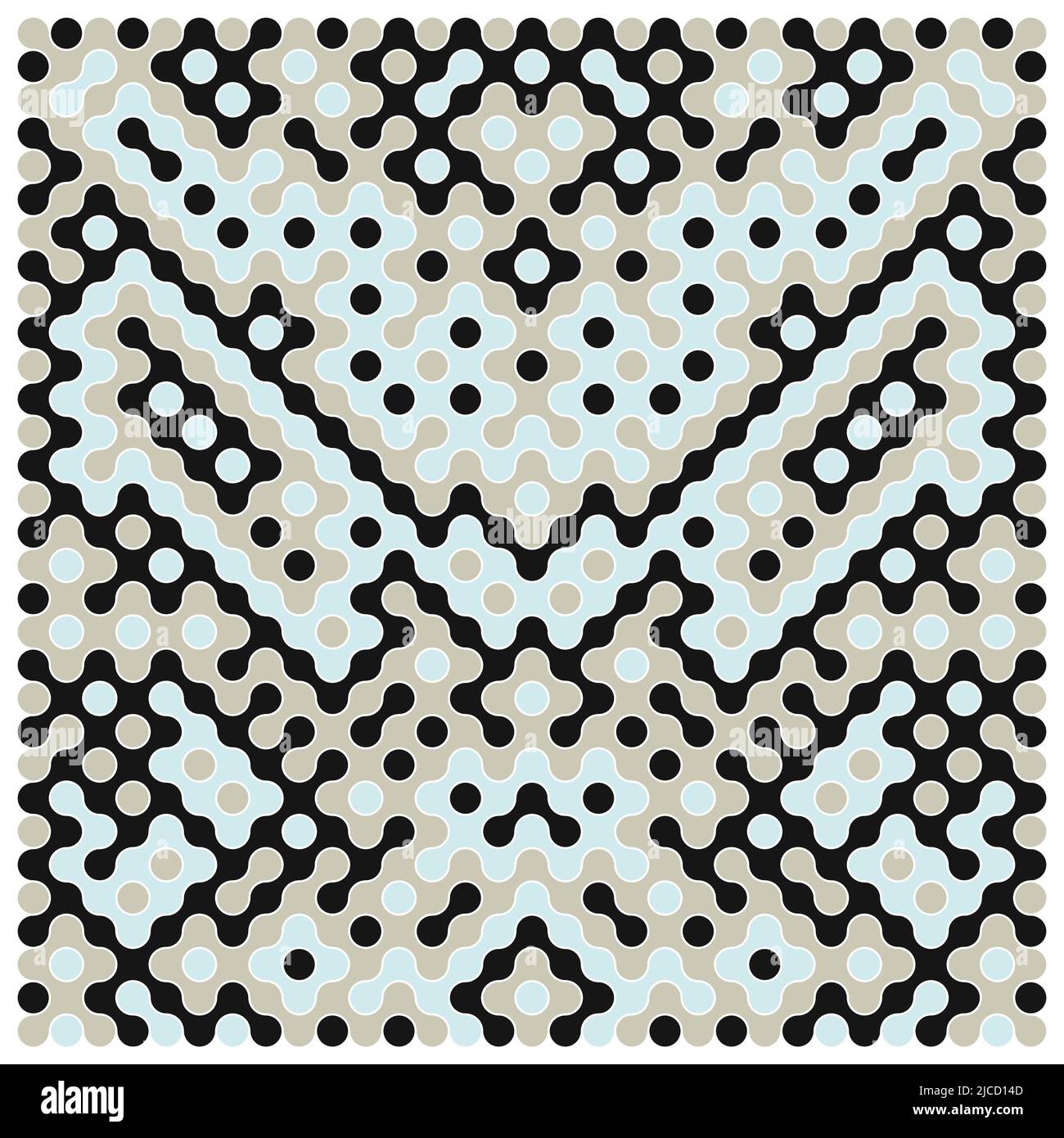 Random color rounded truchet tiling illustration Stock Vector Image ...