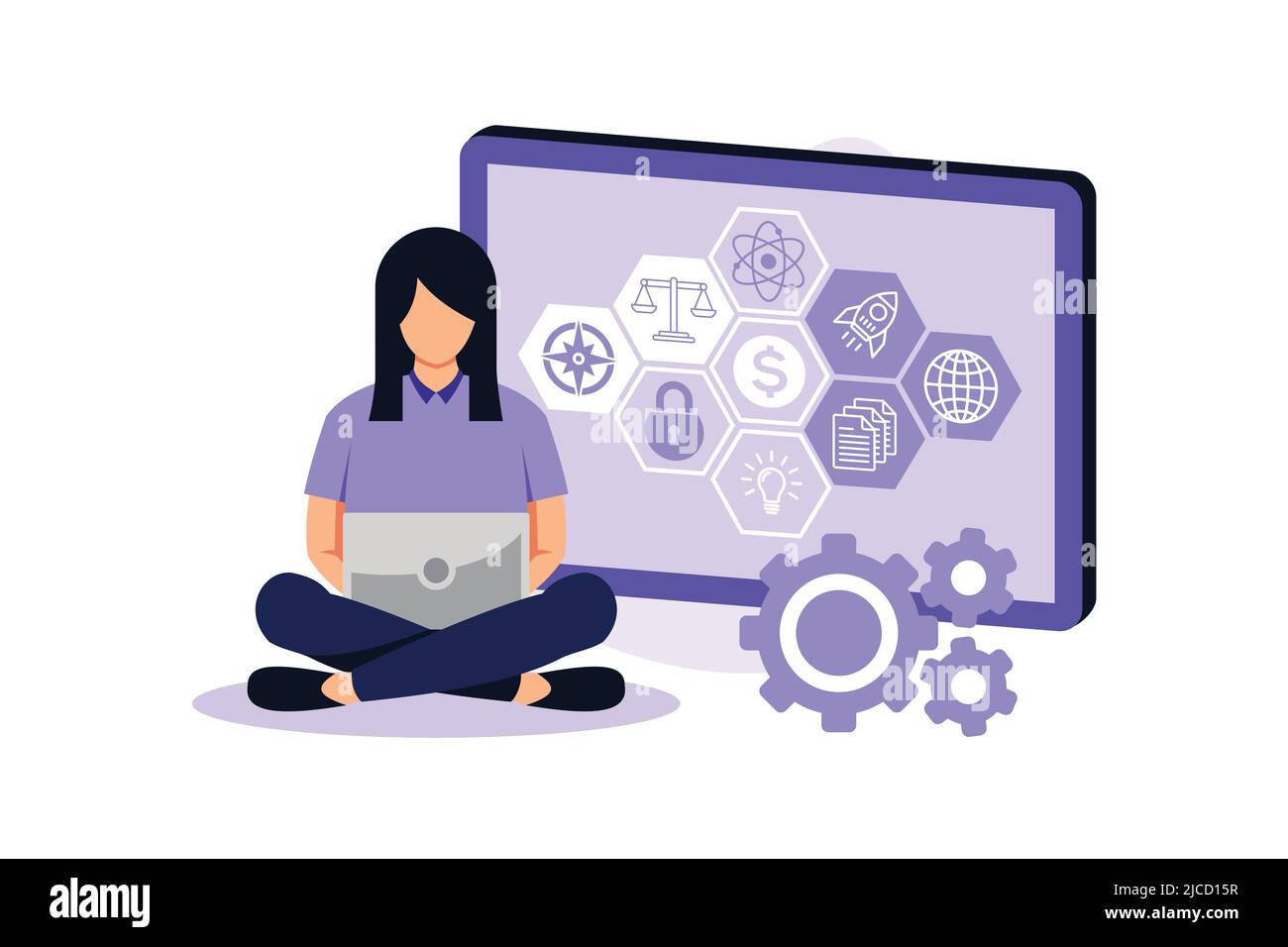 Information science Stock Vector Images - Alamy