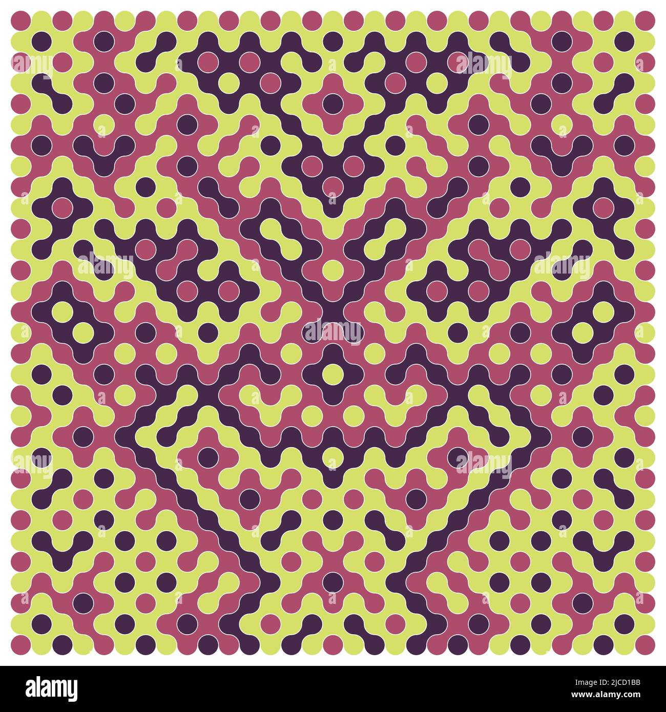 Random color rounded truchet tiling illustration Stock Vector Image ...