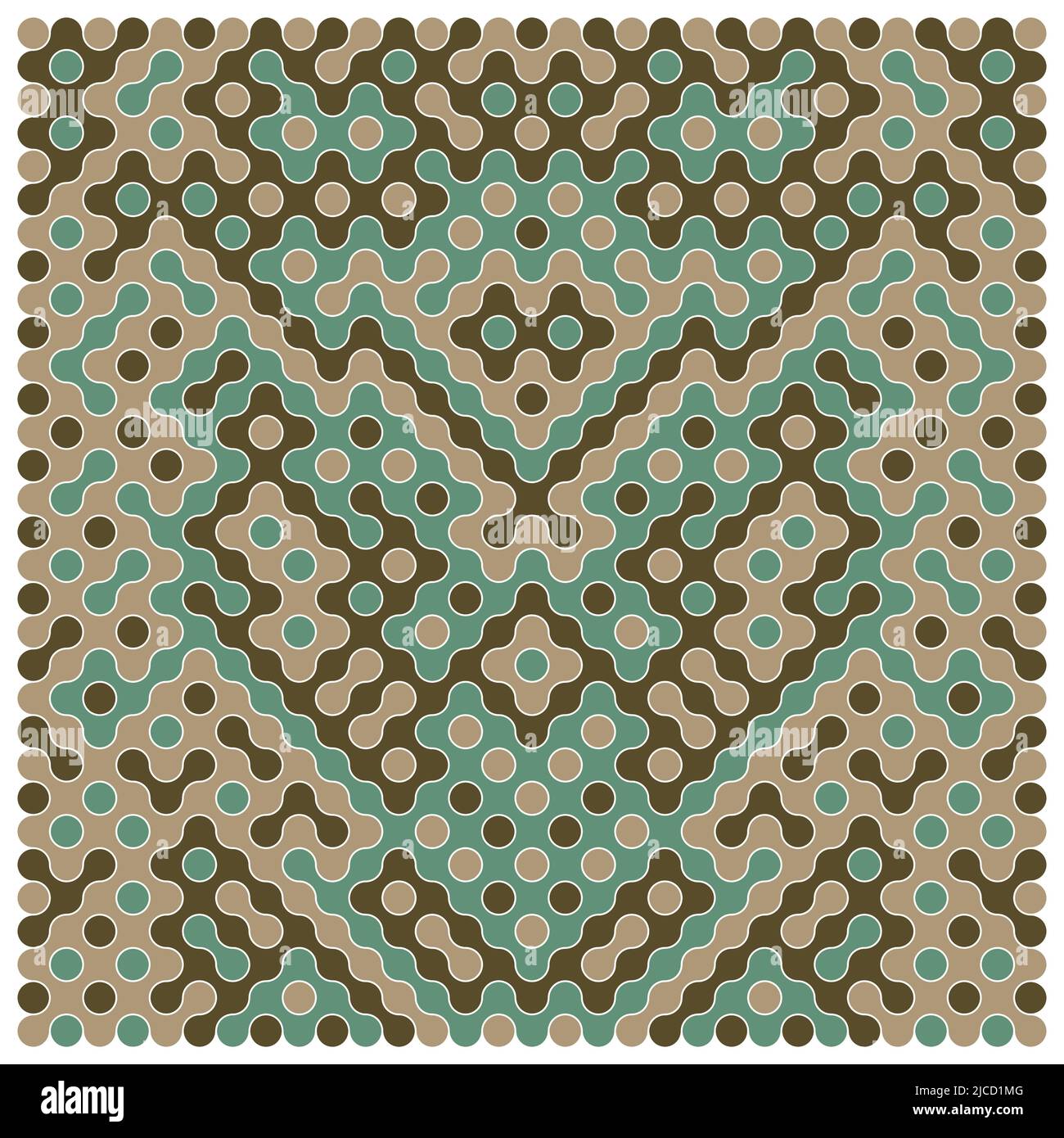 Random color rounded truchet tiling illustration Stock Vector Image ...