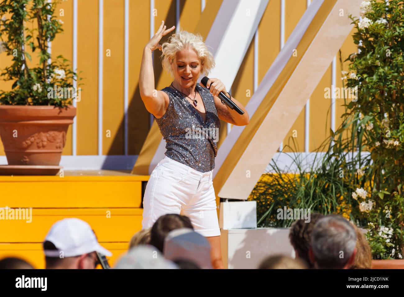 Rust, Germany. 12th June, 2022. Singer Michelle is on stage during the ...