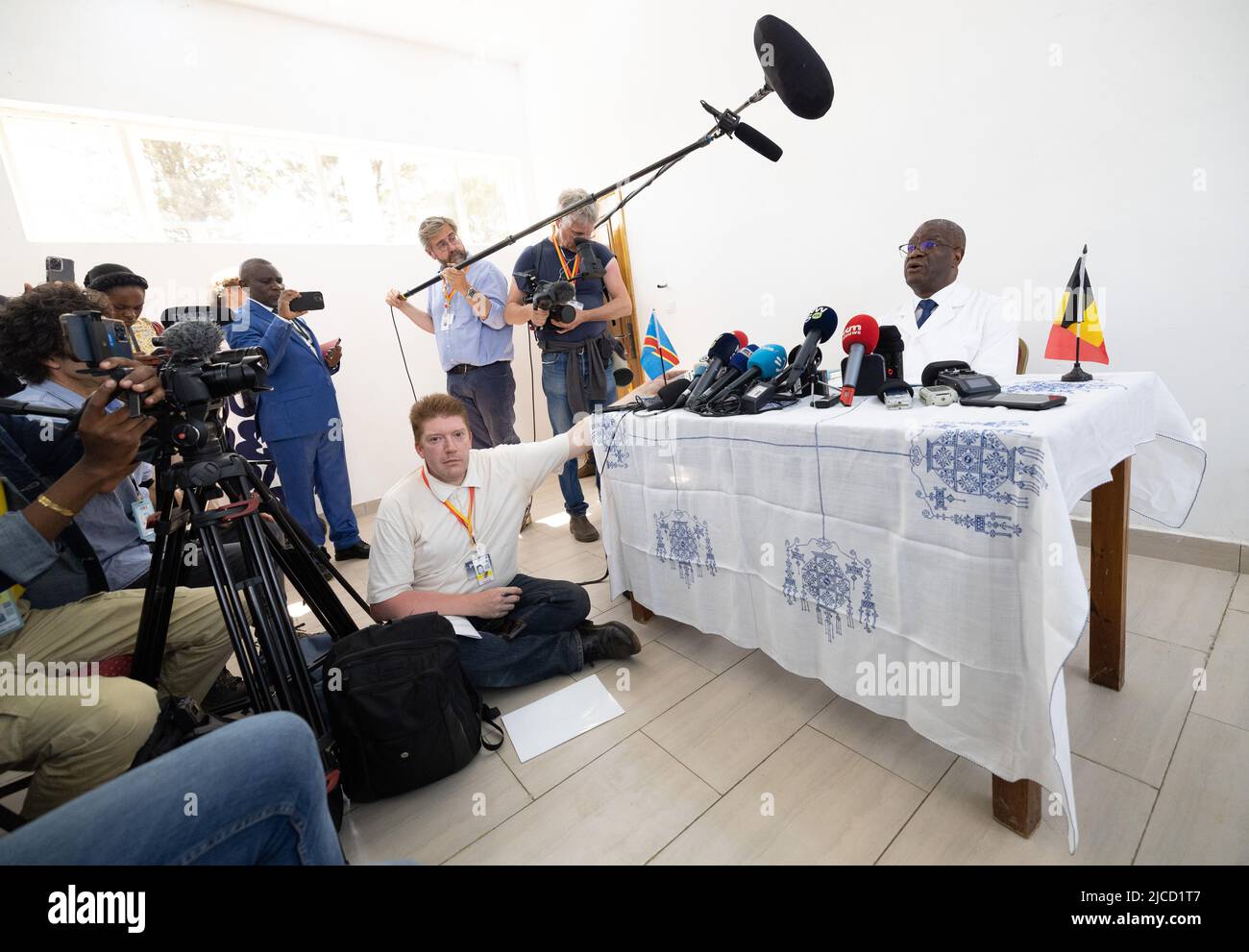 DRC Congo doctor Denis Mukwege pictured during a visit to the Panzi ...