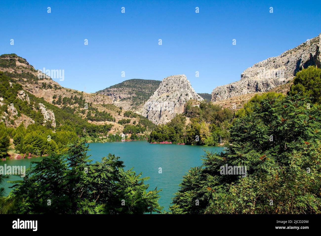El Chorro lakes in Malaga, Spain Stock Photo - Alamy