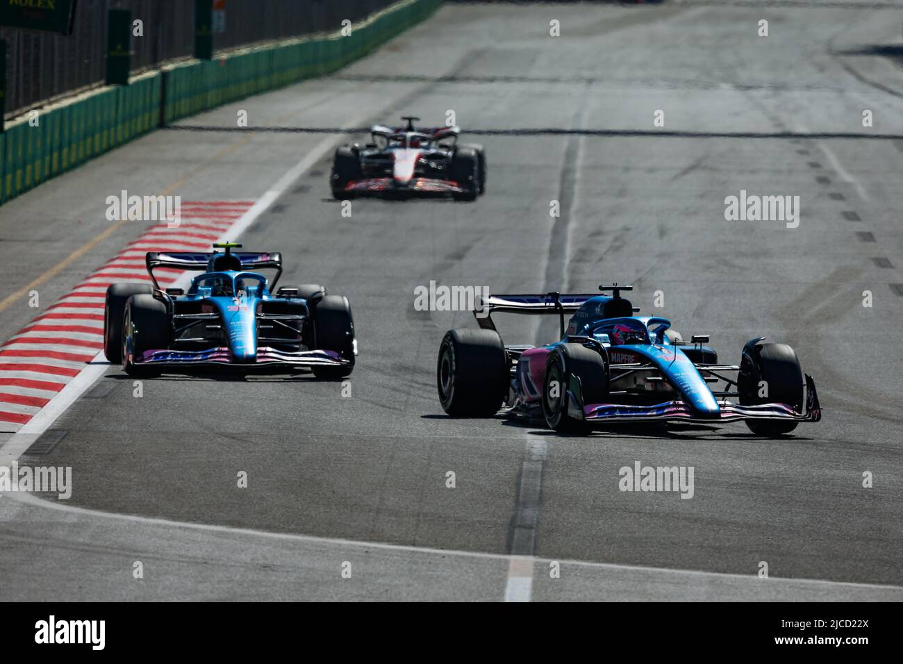 14 ALONSO Fernando (spa), Alpine F1 Team A522, 31 OCON Esteban (fra), Alpine F1 Team A522 ...