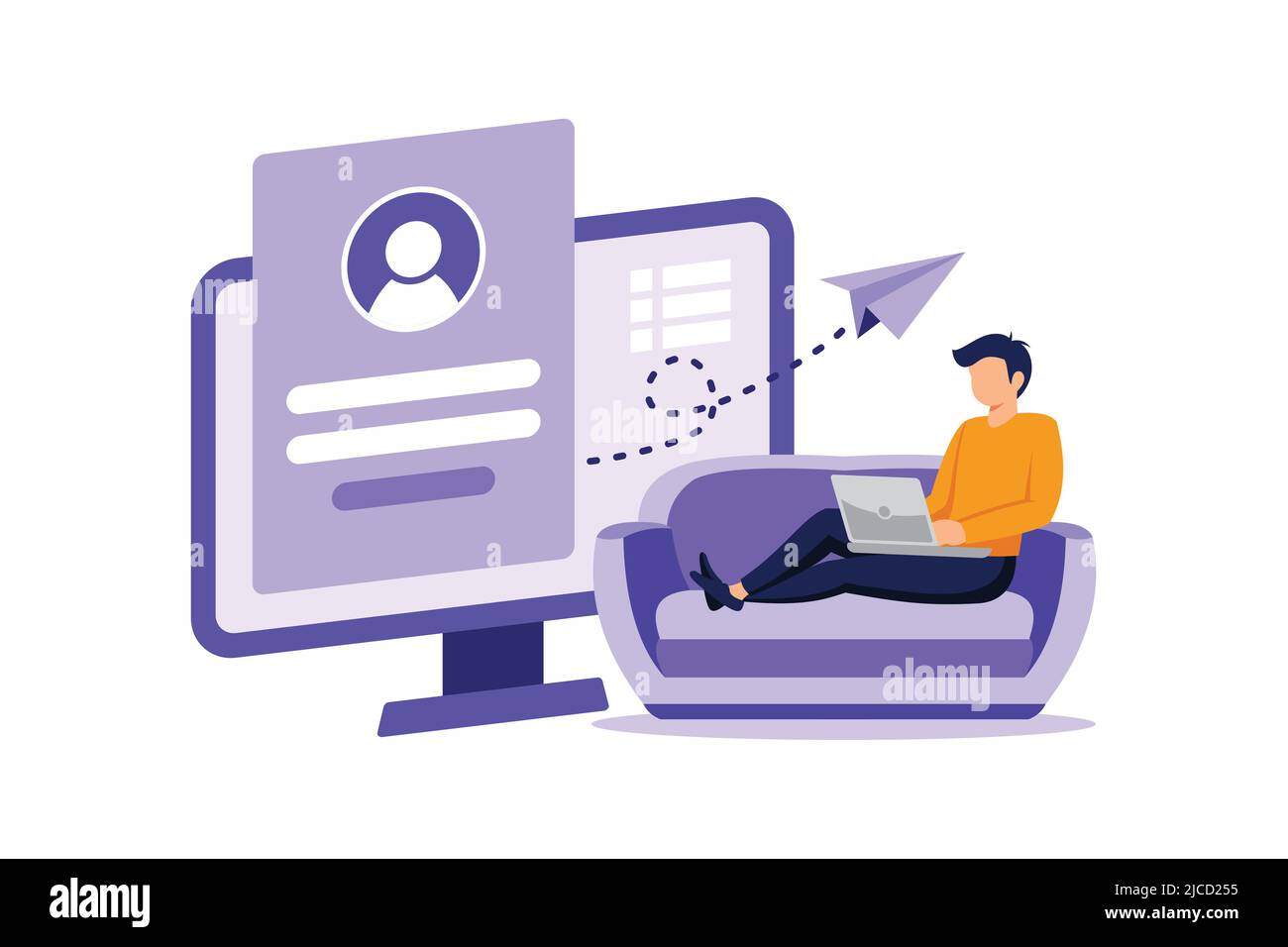 Sign in Page illustration exclusive design inspiration Stock Vector ...