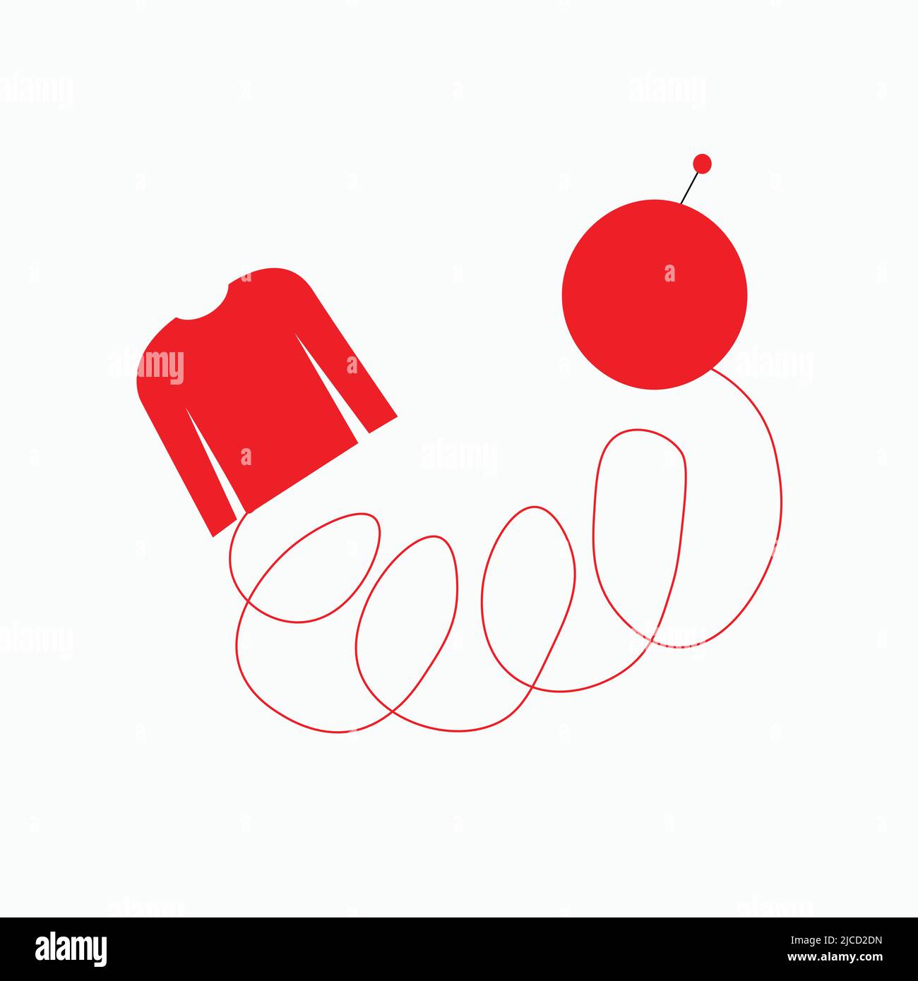 Yarn vector vectors hi-res stock photography and images - Alamy