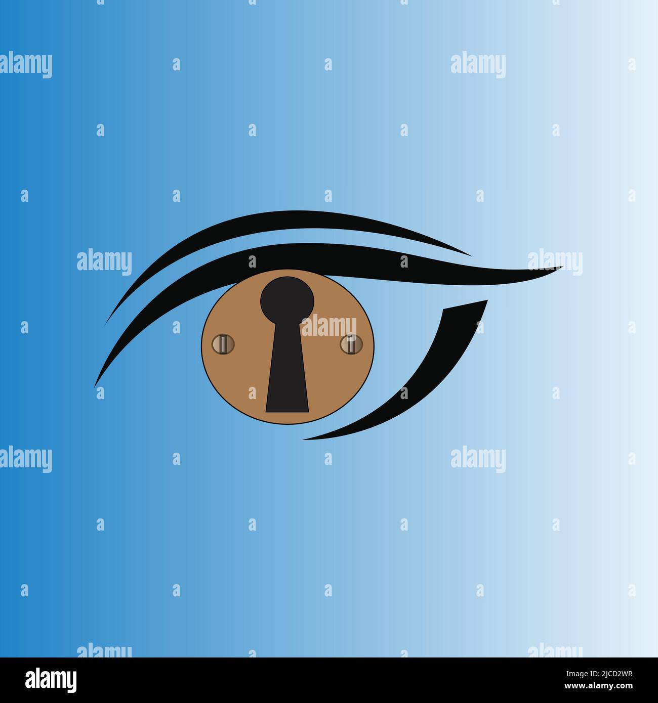 Eye with keyhole, conceptual vector Stock Vector Image & Art - Alamy