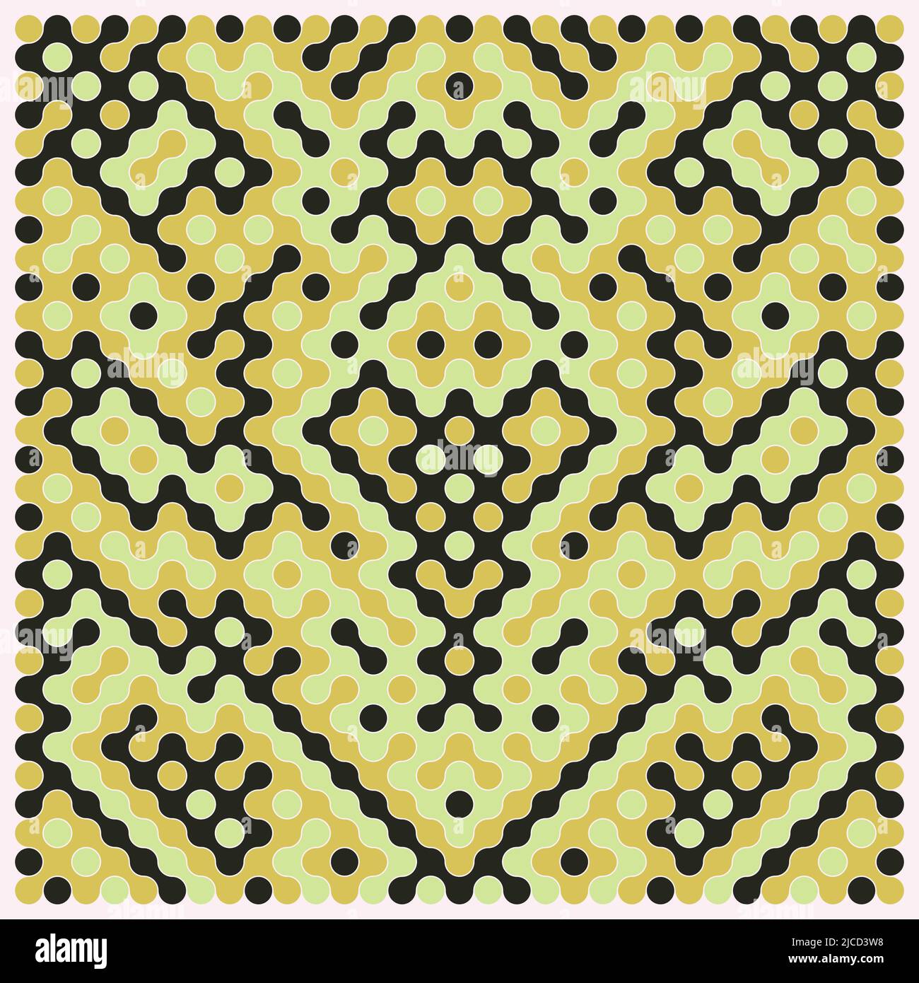 Random color rounded truchet tiling illustration Stock Vector Image ...