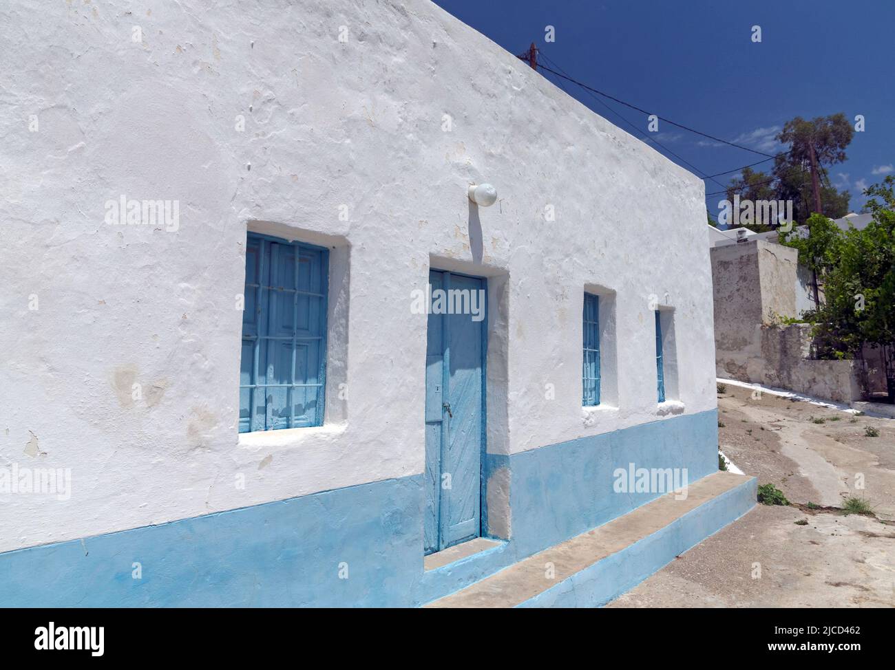 House atf Megalo Chorio mountain village, Tilos, Dodecanese, Rhodes ...