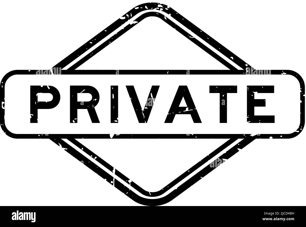 Grunge black private word rubber seal stamp on white background Stock ...