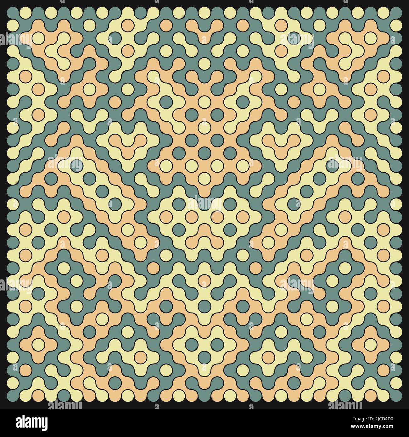 Random color rounded truchet tiling illustration Stock Vector Image ...