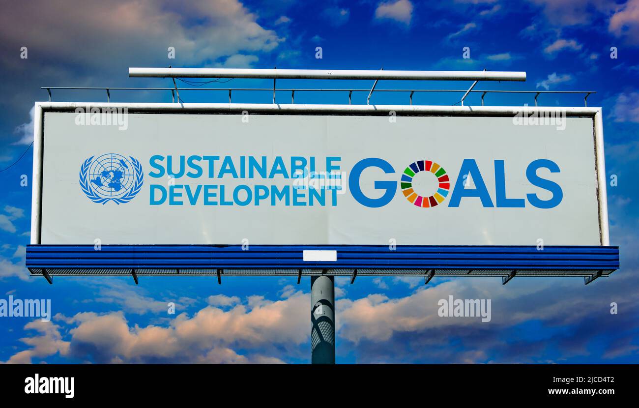 Sustainable development goals logo hi-res stock photography and images ...