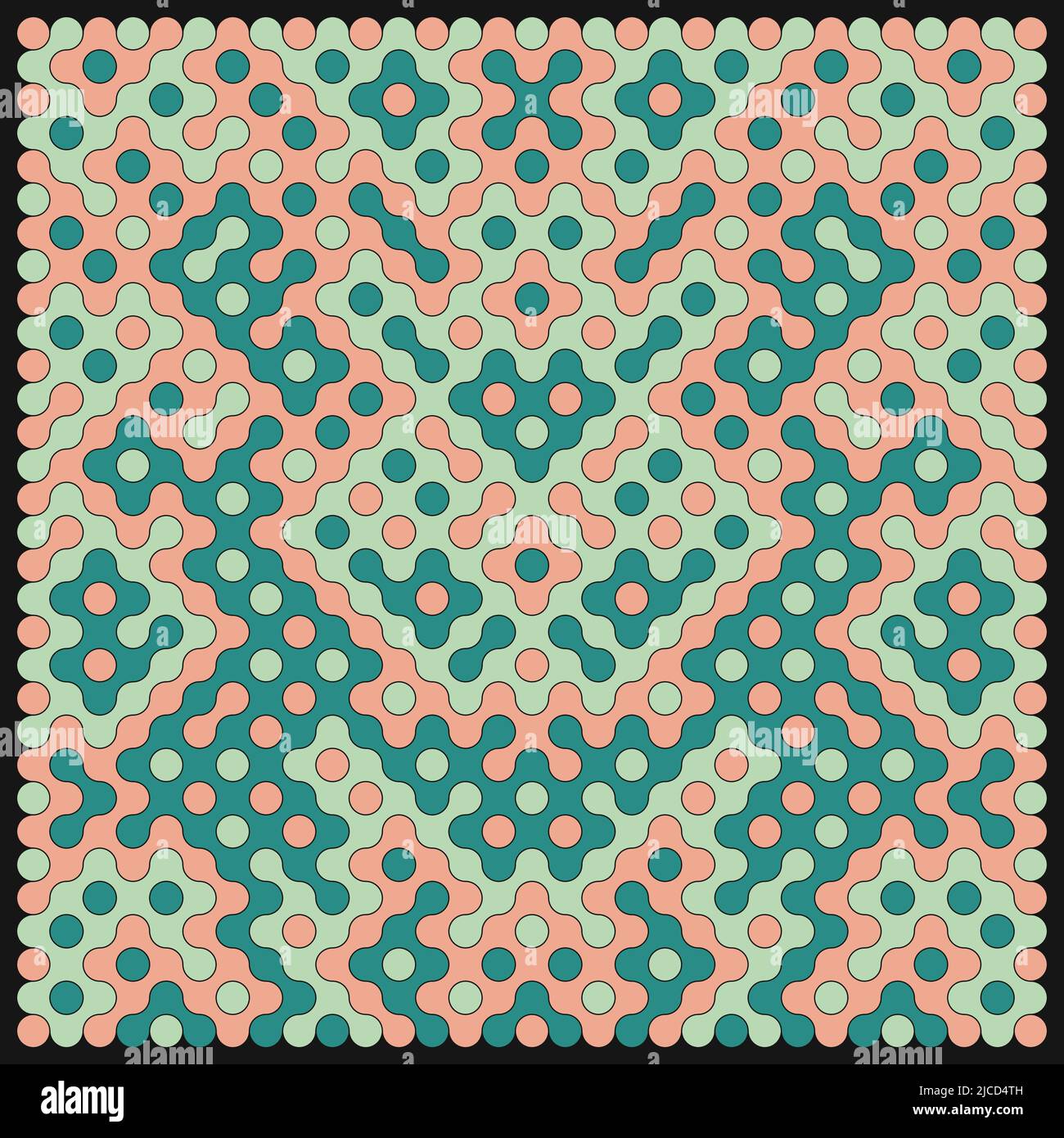 Random color rounded truchet tiling illustration Stock Vector Image ...