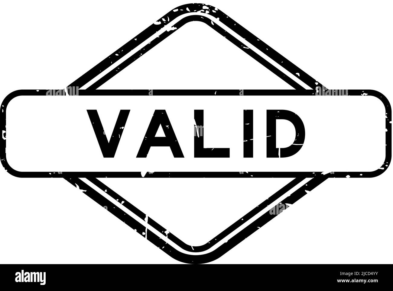 Grunge black valid word rubber seal stamp on white background Stock ...