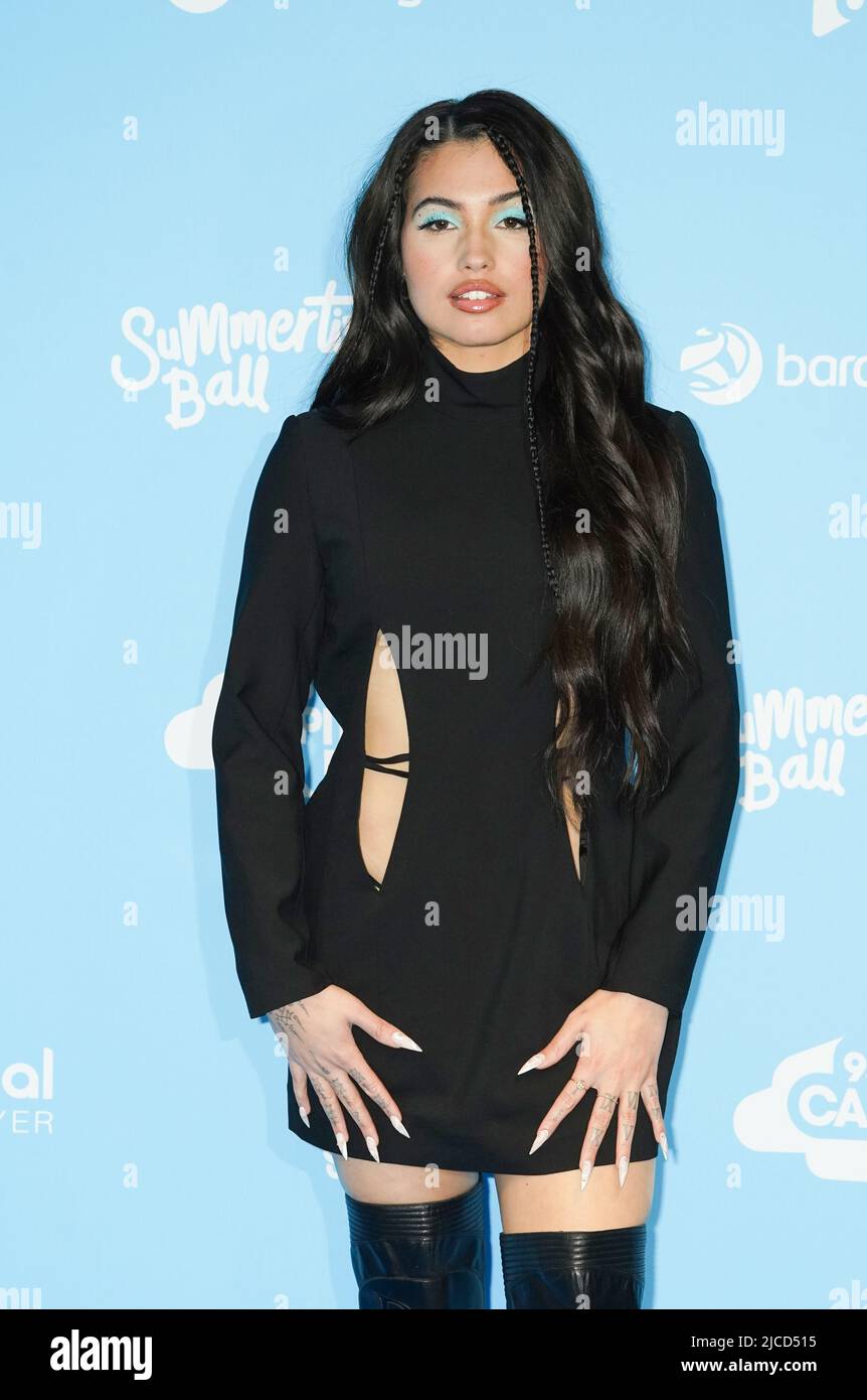 Mabel backstage during Capital's Summertime Ball with Barclaycard, at ...