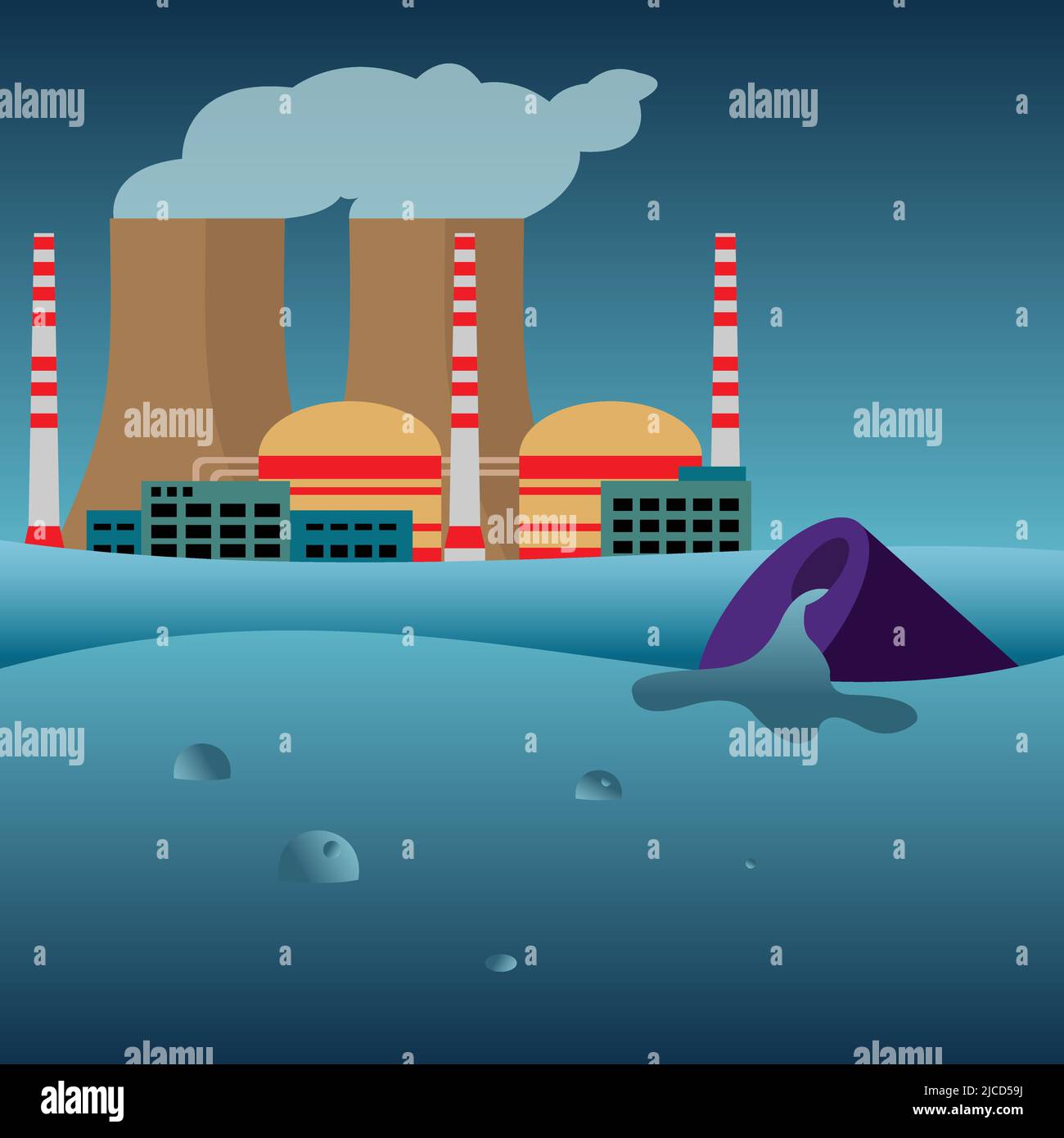 Different sources of environmental pollution Stock Vector Image & Art ...