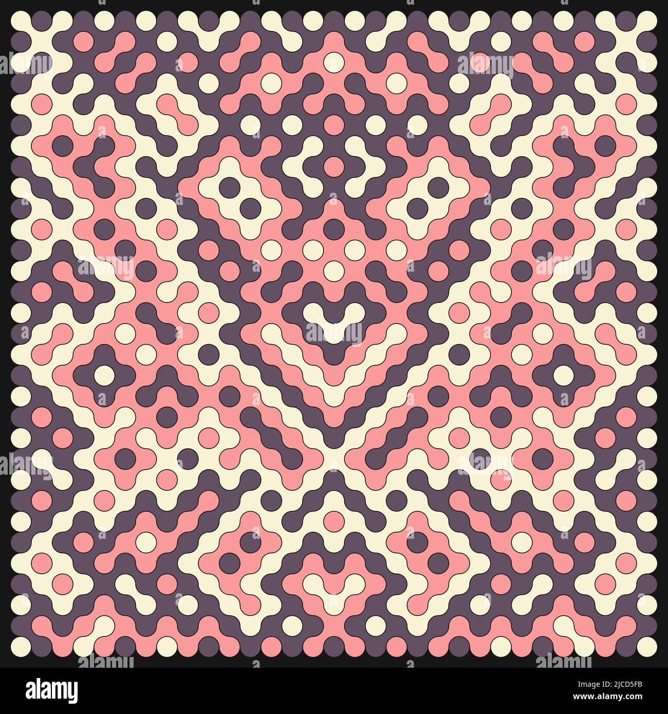 Random color rounded truchet tiling illustration Stock Vector Image ...