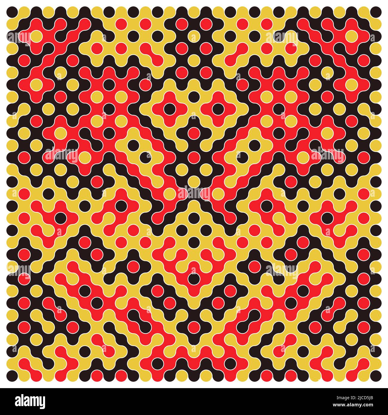 Random color rounded truchet tiling illustration Stock Vector Image ...