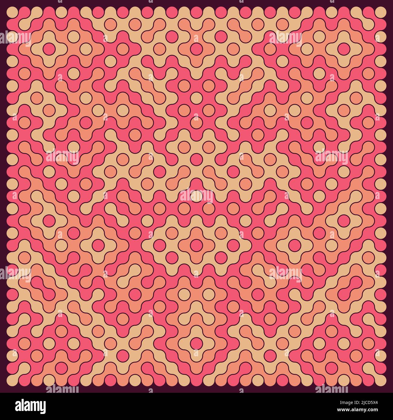 Random color rounded truchet tiling illustration Stock Vector Image ...