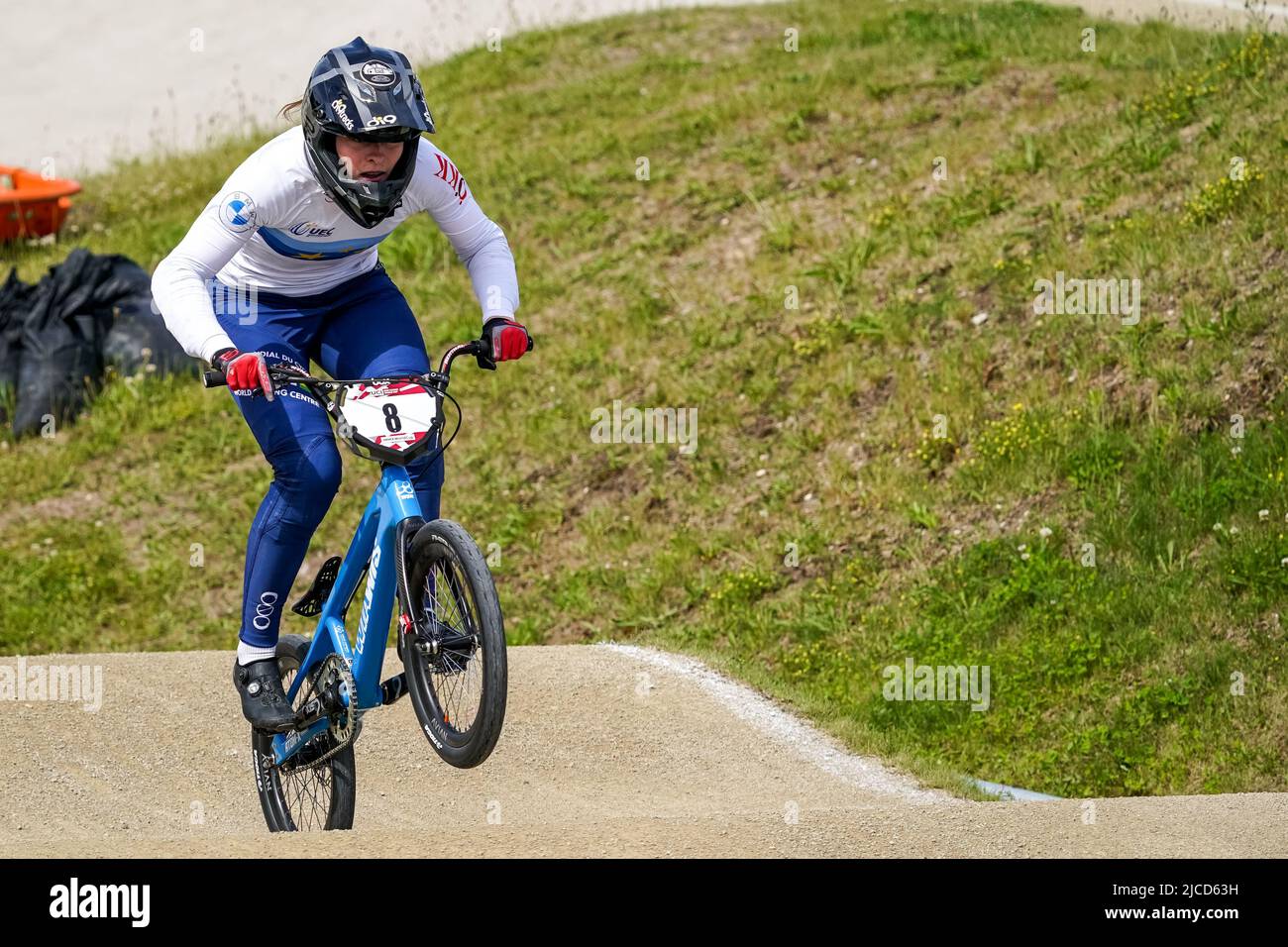 ARNHEM, NETHERLANDS - JUNE 12: Zoe Claessens of Switzerland leads in ...