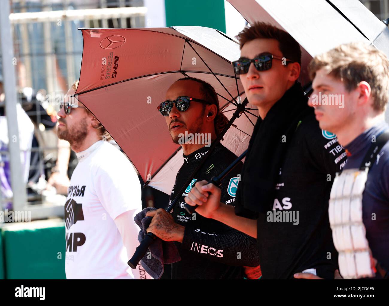 Baku, Azerbaijan. 12th June, 2022. #44 Lewis Hamilton (GBR, Mercedes ...