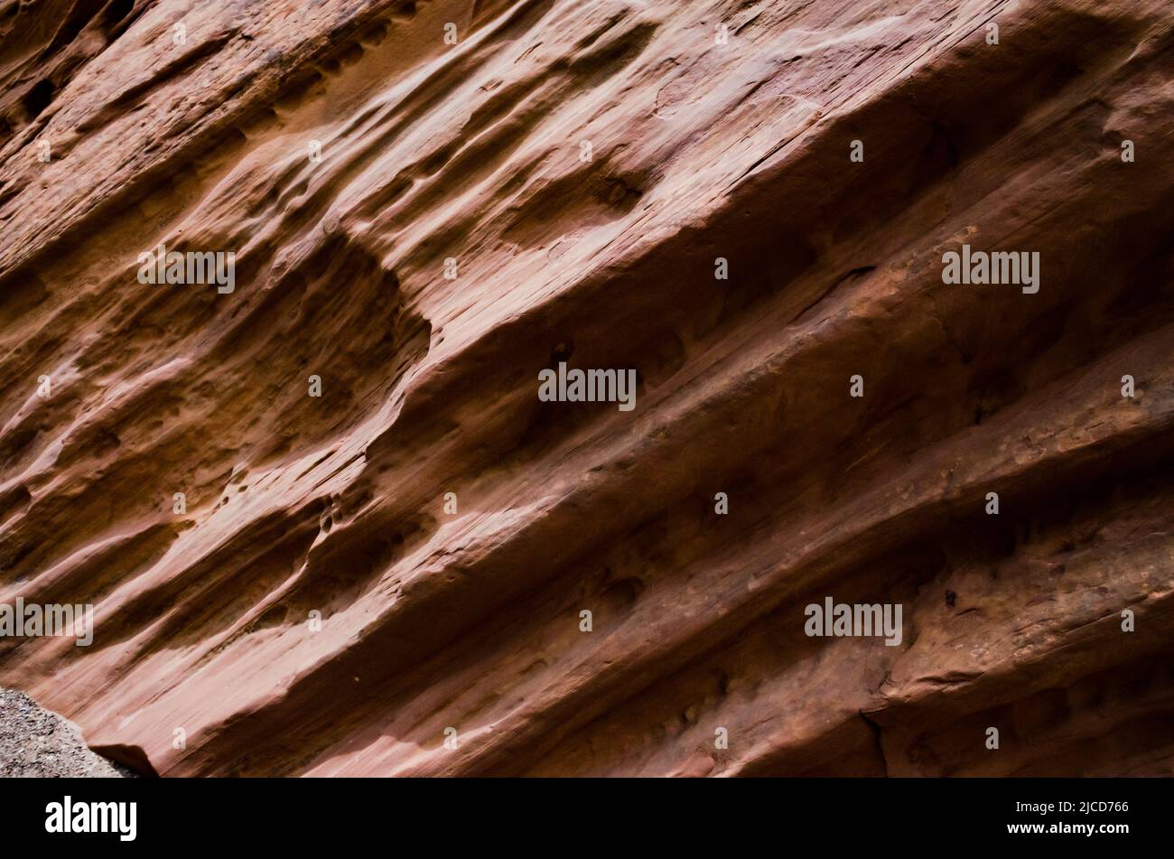 Eroded by water and wind cliffs in the canyon. Little Wild Horse Canyon ...