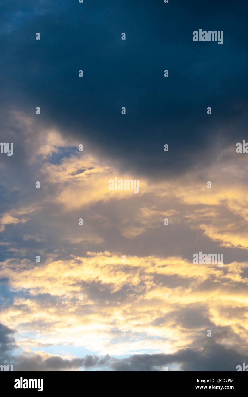 Clearing Storm Clouds at Sunset Stock Photo - Alamy