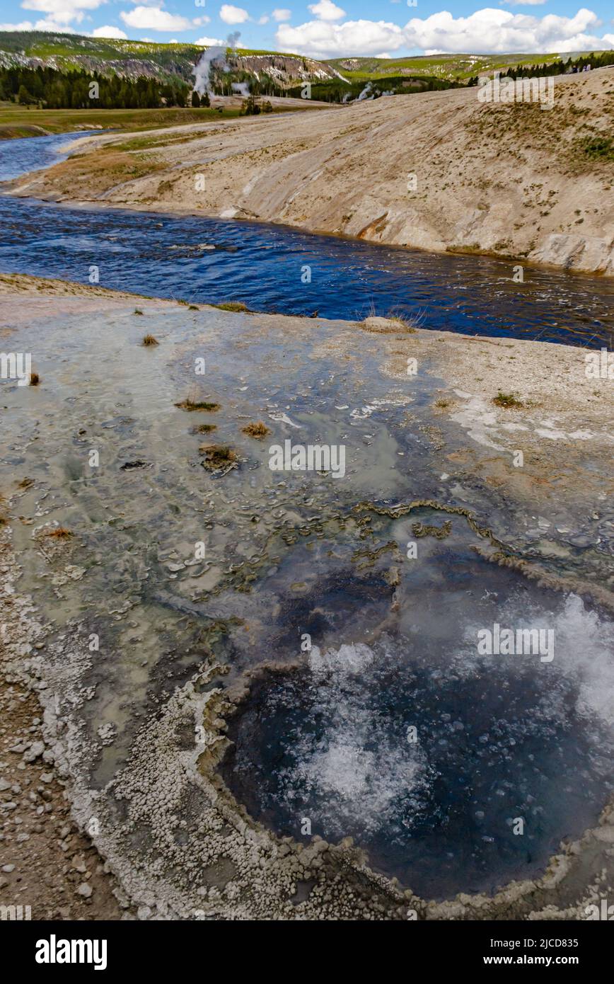 Boiling water bubbler geyser hi-res stock photography and images - Alamy