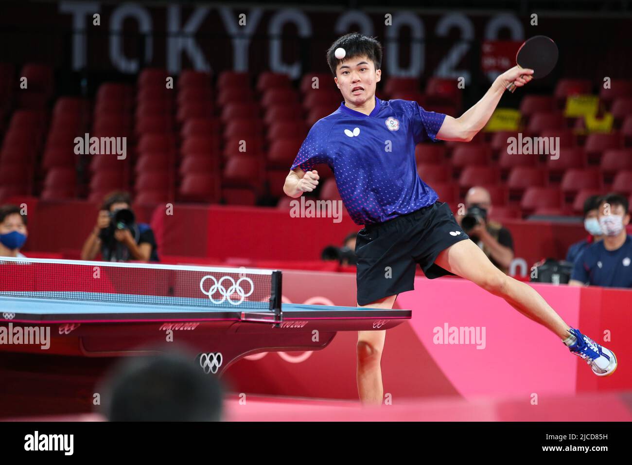 JULY 30th, 2021 - TOKYO, JAPAN: Lin Yun Ju of Chinese Taipei attacks ...