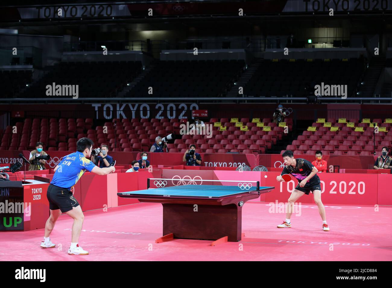 JULY 30th, 2021 - TOKYO, JAPAN: Fan Zhendong and Ma Long of China in ...