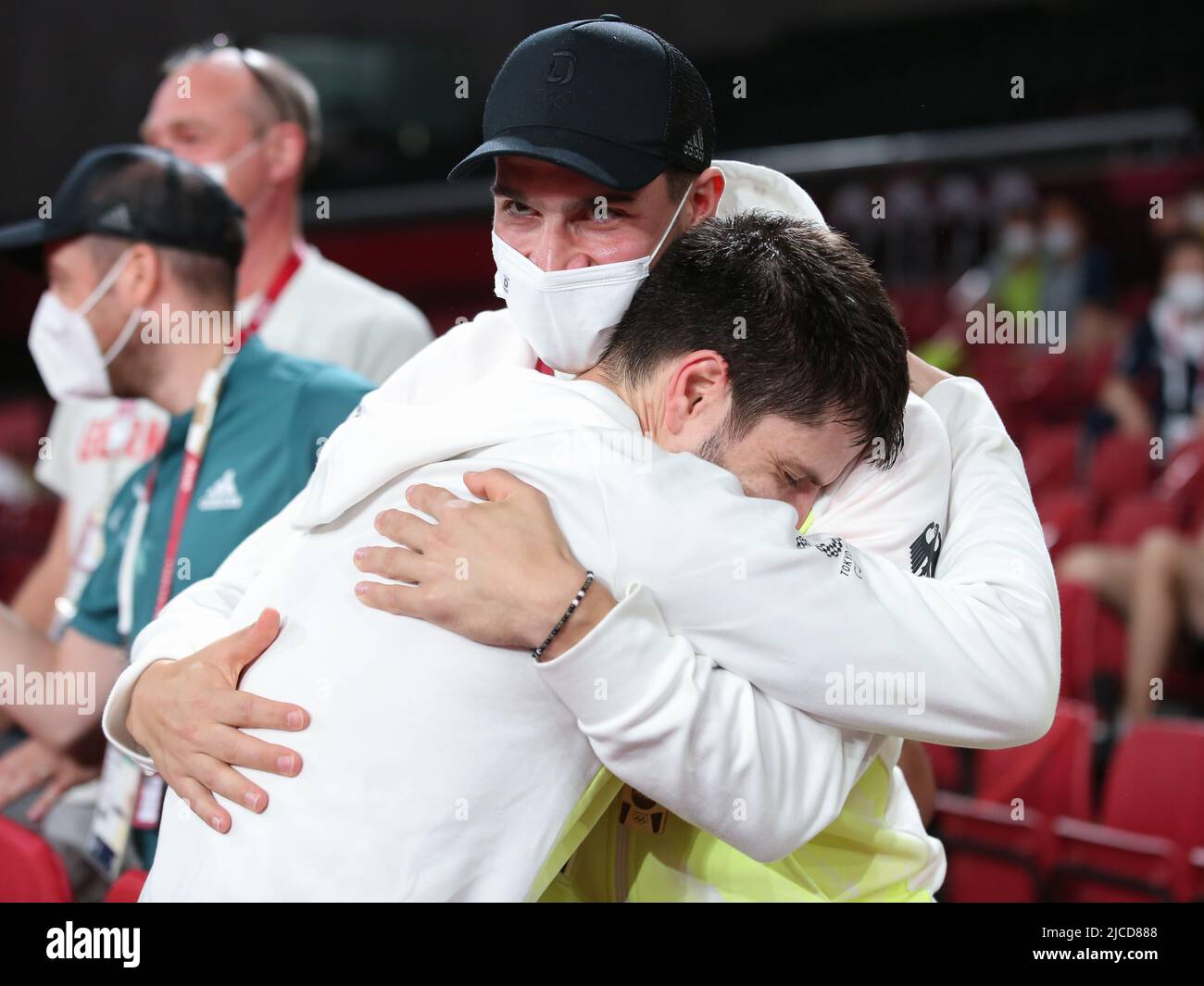 JULY 30th, 2021 - TOKYO, JAPAN: Dimitrij Ovtcharov of Germany reacts to ...