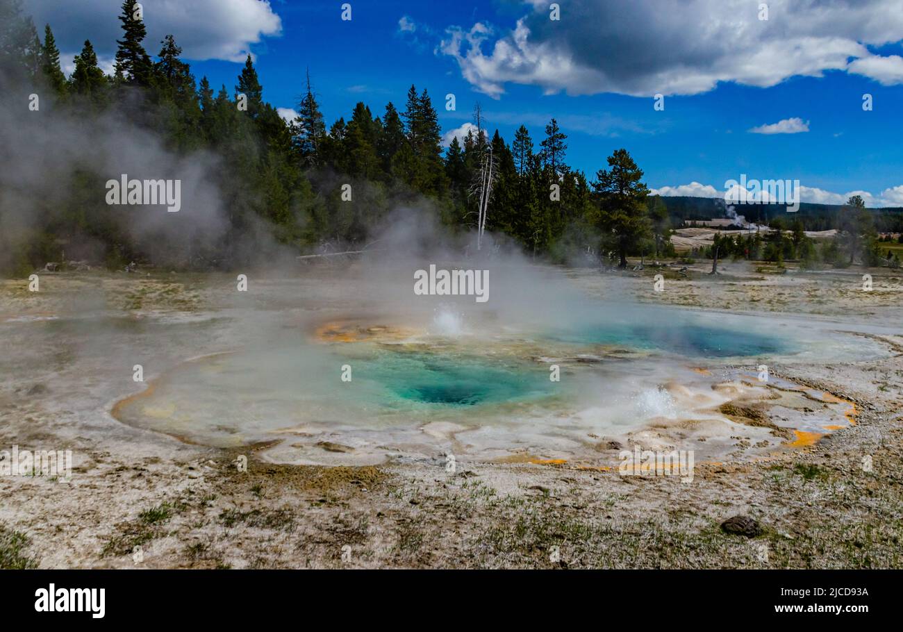 Boiling water bubbler geyser hi-res stock photography and images - Alamy
