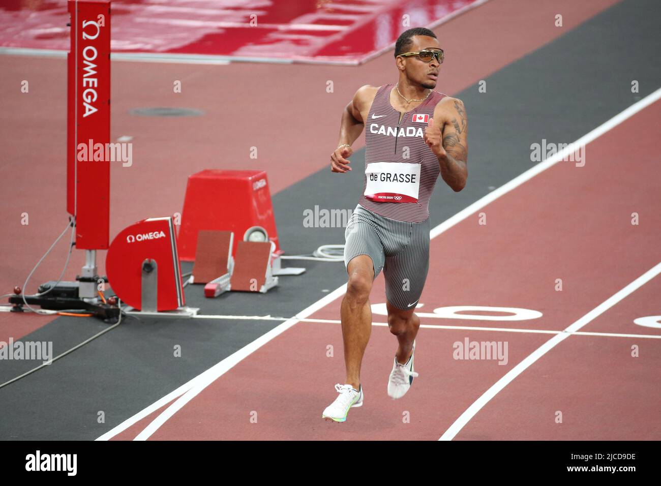 JULY 31st, 2021 - TOKYO, JAPAN: Andre de Grasse of Canada wins Heat 5 ...