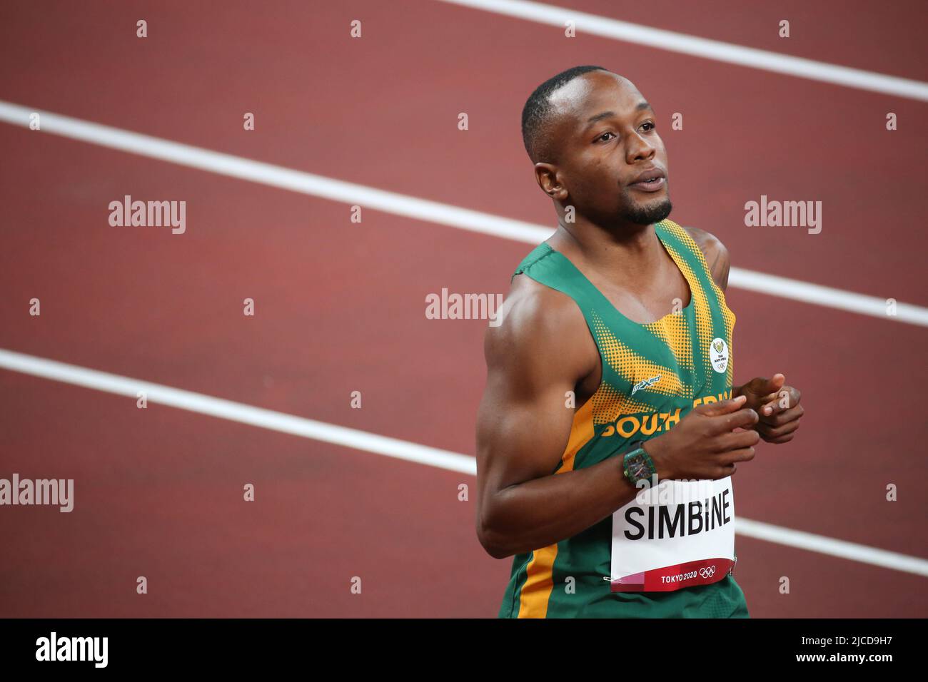 JULY 31st, 2021 - TOKYO, JAPAN: Akani Simbine of South Africa in action ...