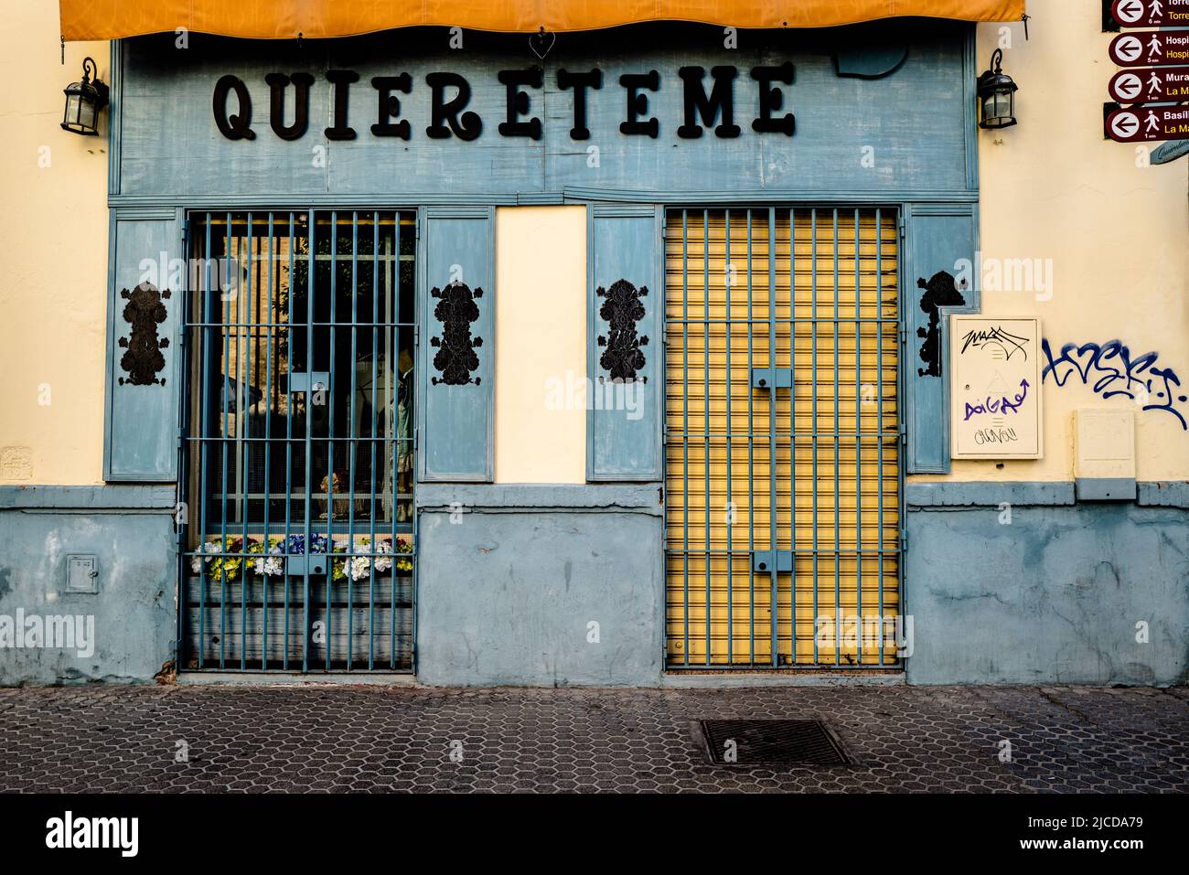 Macarena, Seville, Spain -- June 11, 2022. A wide angle shot of the ...