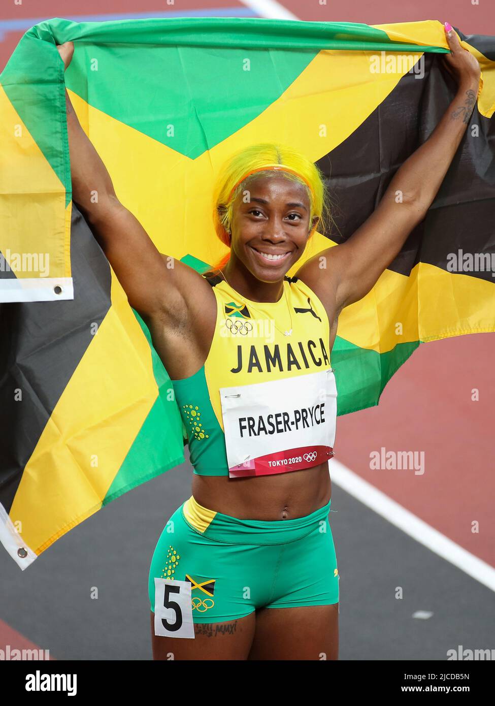 JULY 31st, 2021 - TOKYO, JAPAN: Shelly-Ann Fraser-Pryce of Jamaica wins ...