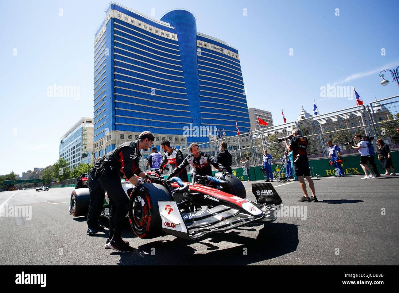 Baku, Azerbaijan. 12th June, 2022. #77 Valtteri Bottas (FIN, Alfa Romeo ...