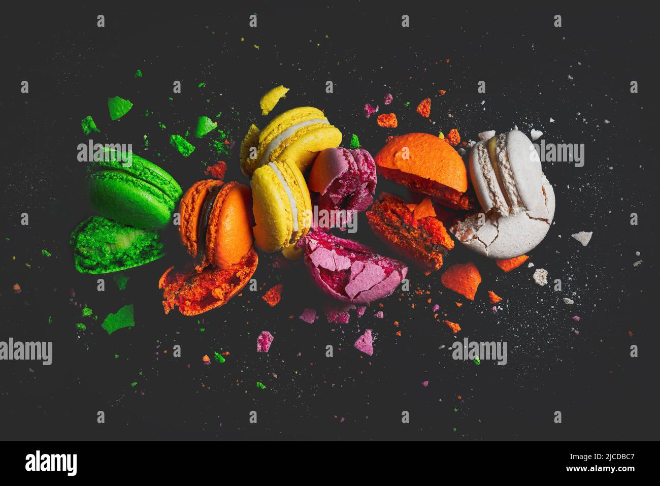 Flying macaroons hi-res stock photography and images - Alamy