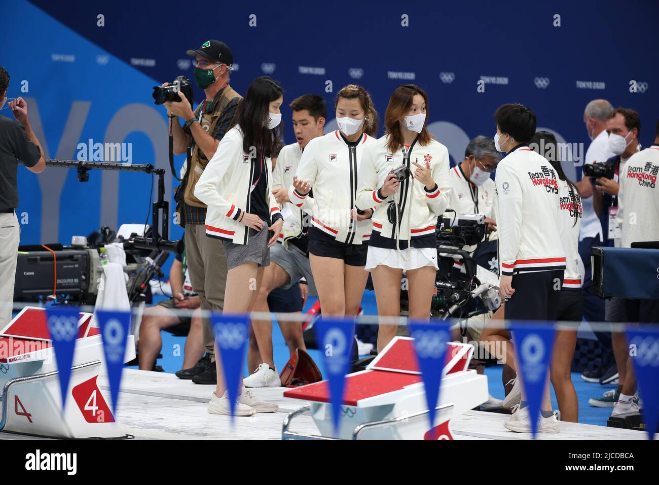 JULY 31st, 2021 - TOKYO, JAPAN: Team Hong Kong taking pictures at the ...