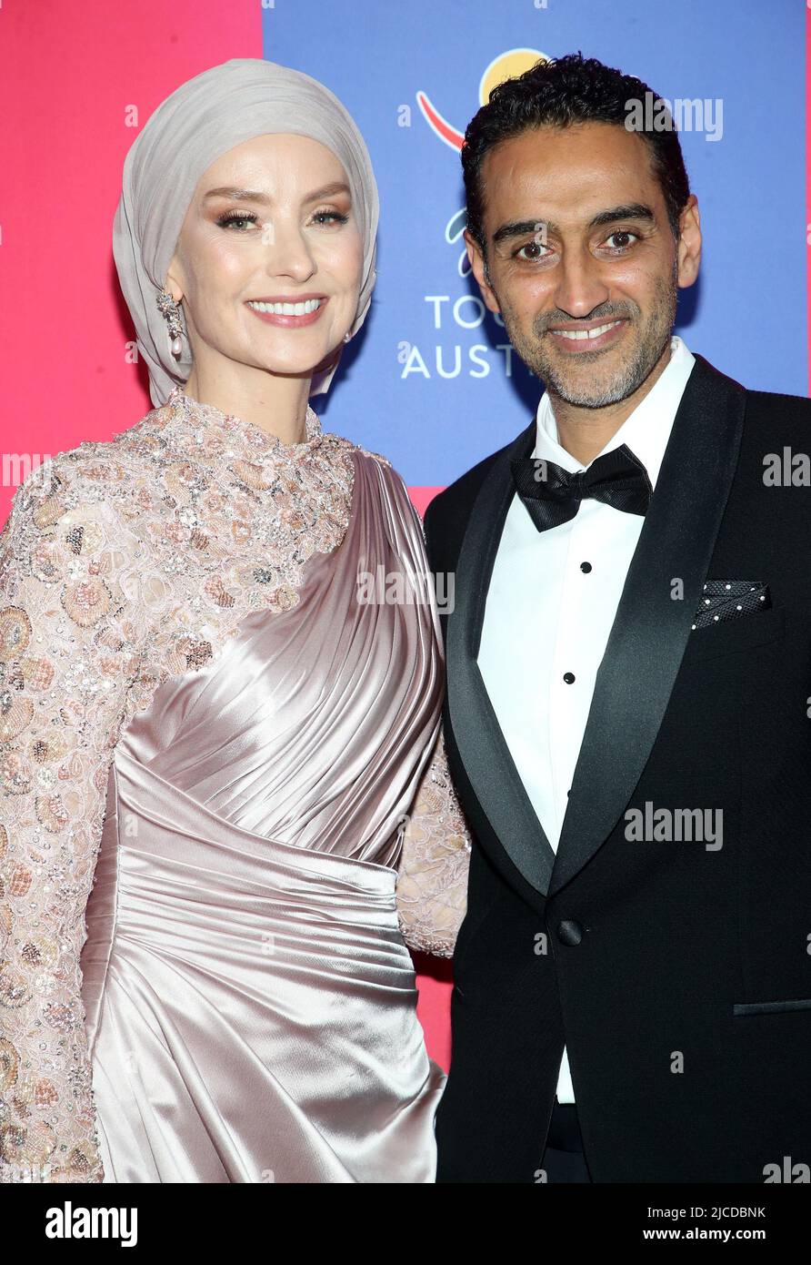 11 June 2022 - Los Angeles, California - Susan Carland, Waleed Aly, the ...