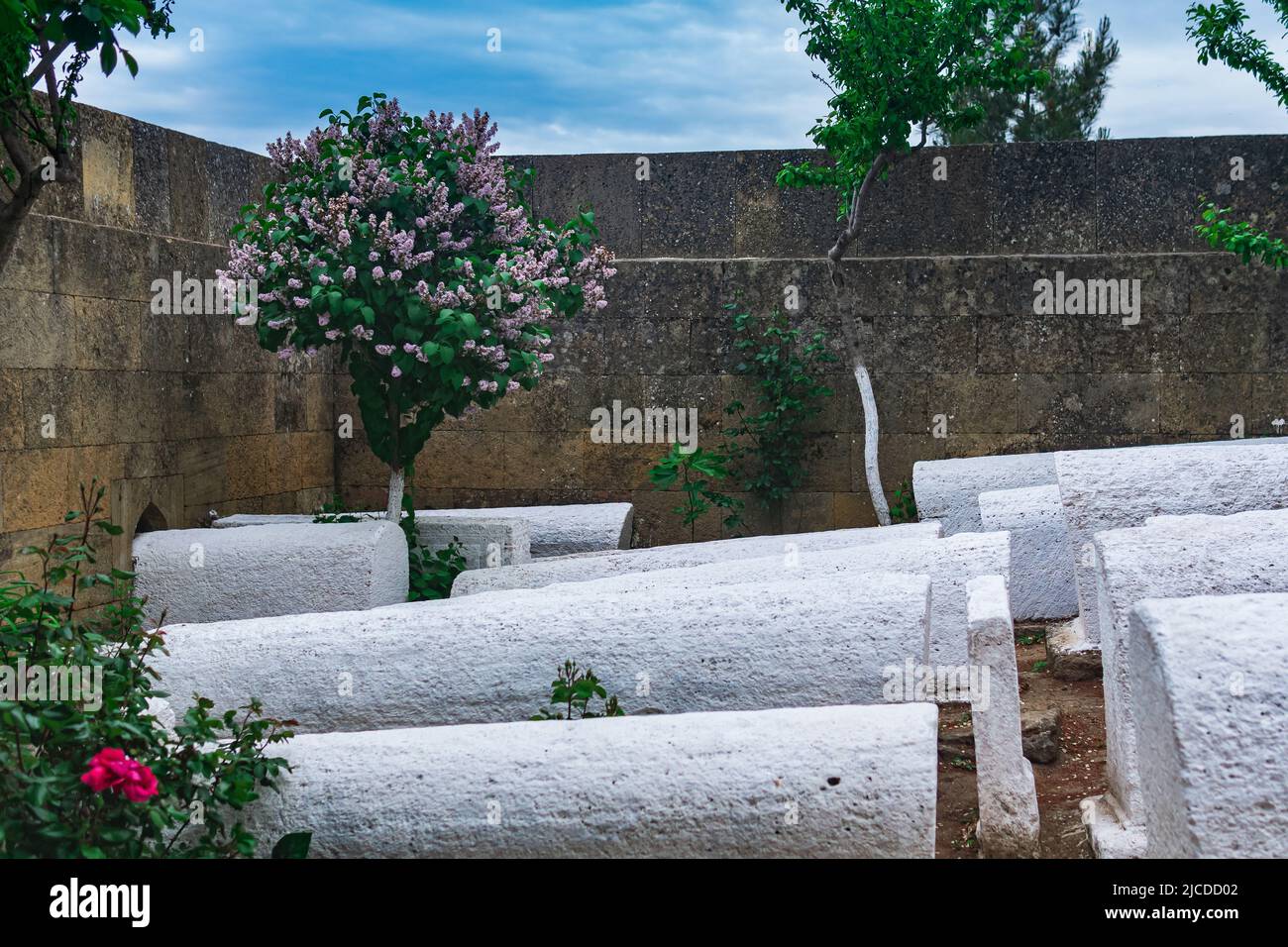 ancient Muslim cemetery in Derbent, Dagestan Stock Photo - Alamy