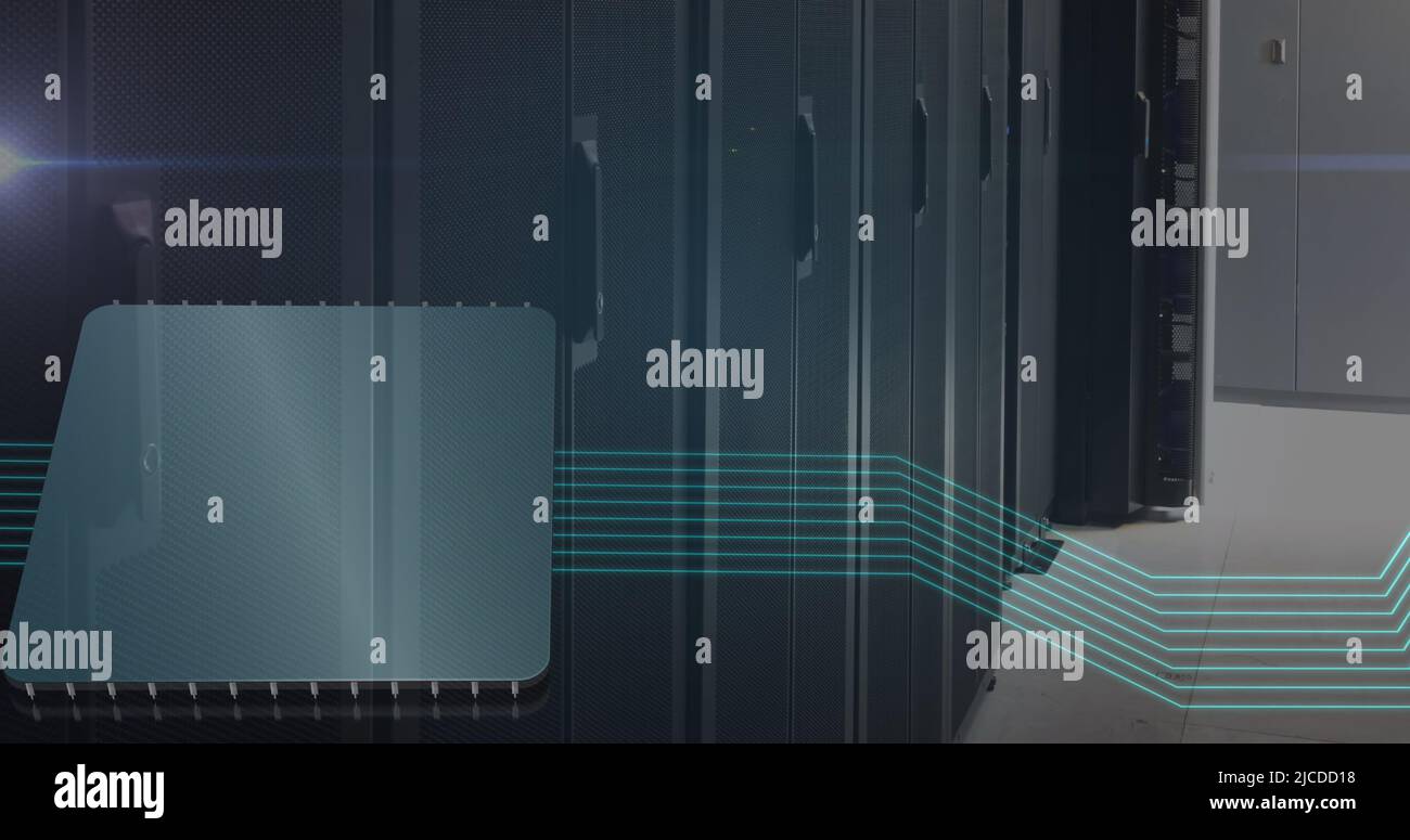 Image of data processing and computer servers Stock Photo - Alamy