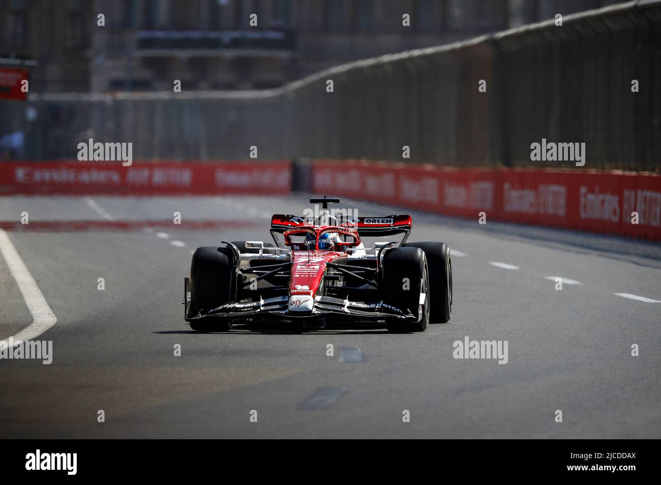 Baku, Azerbaijan. 12th June, 2022. #77 Valtteri Bottas (FIN, Alfa Romeo ...