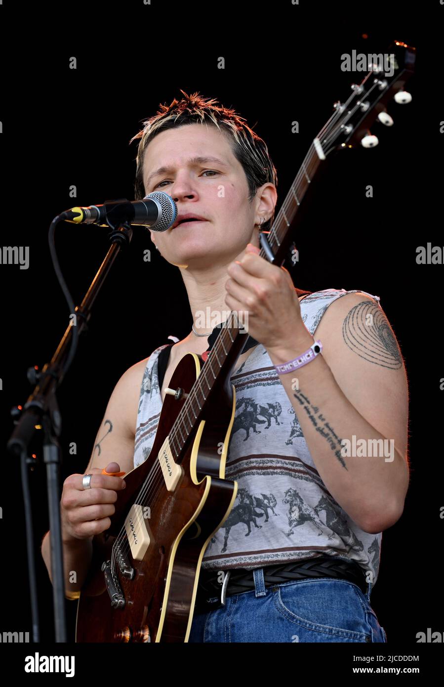 Berlin, Germany. 12th June, 2022. Singer Adrianne Lenker of the US band ...