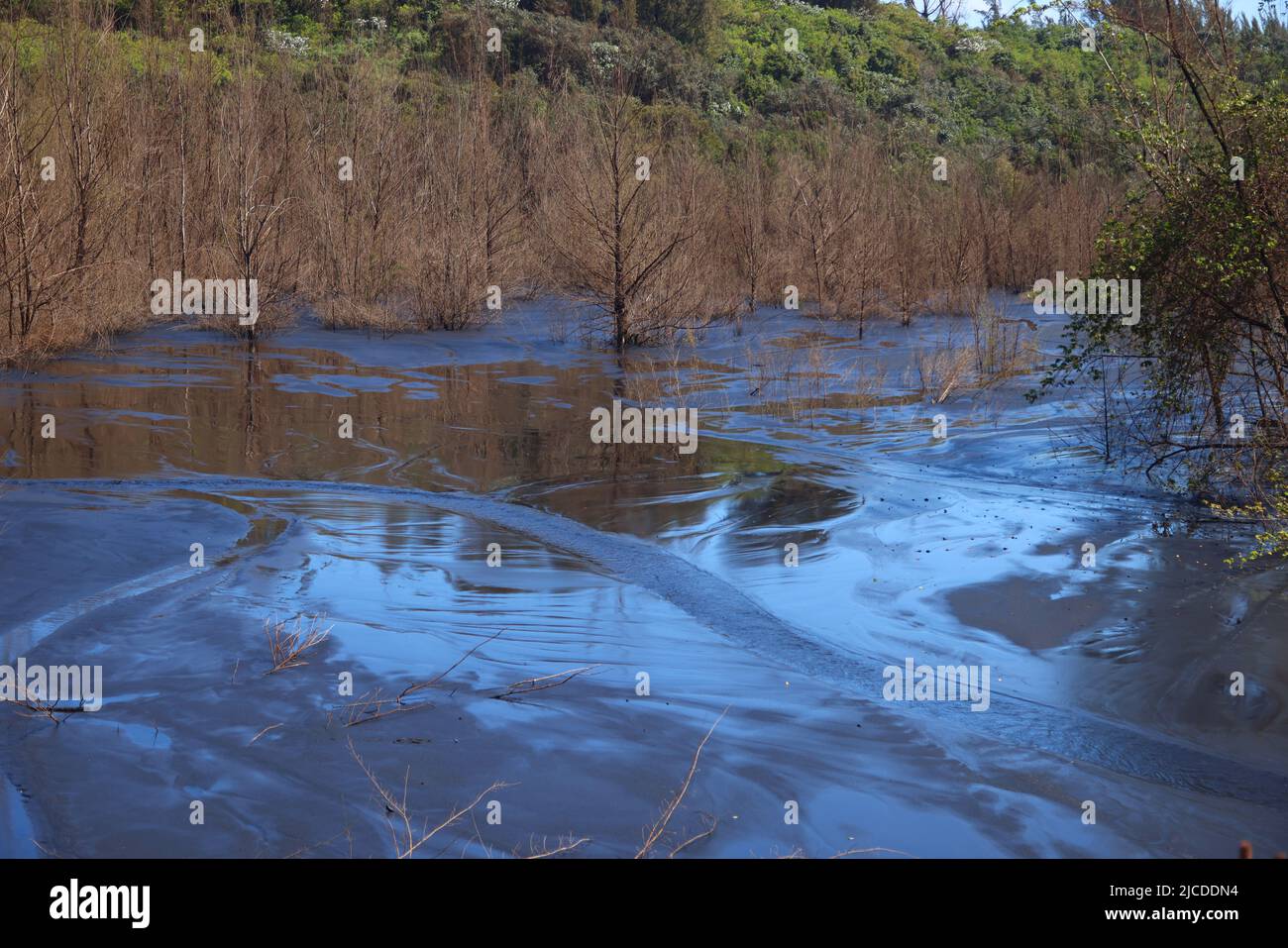 The black river of nickel mines, Cuba Stock Photo - Alamy