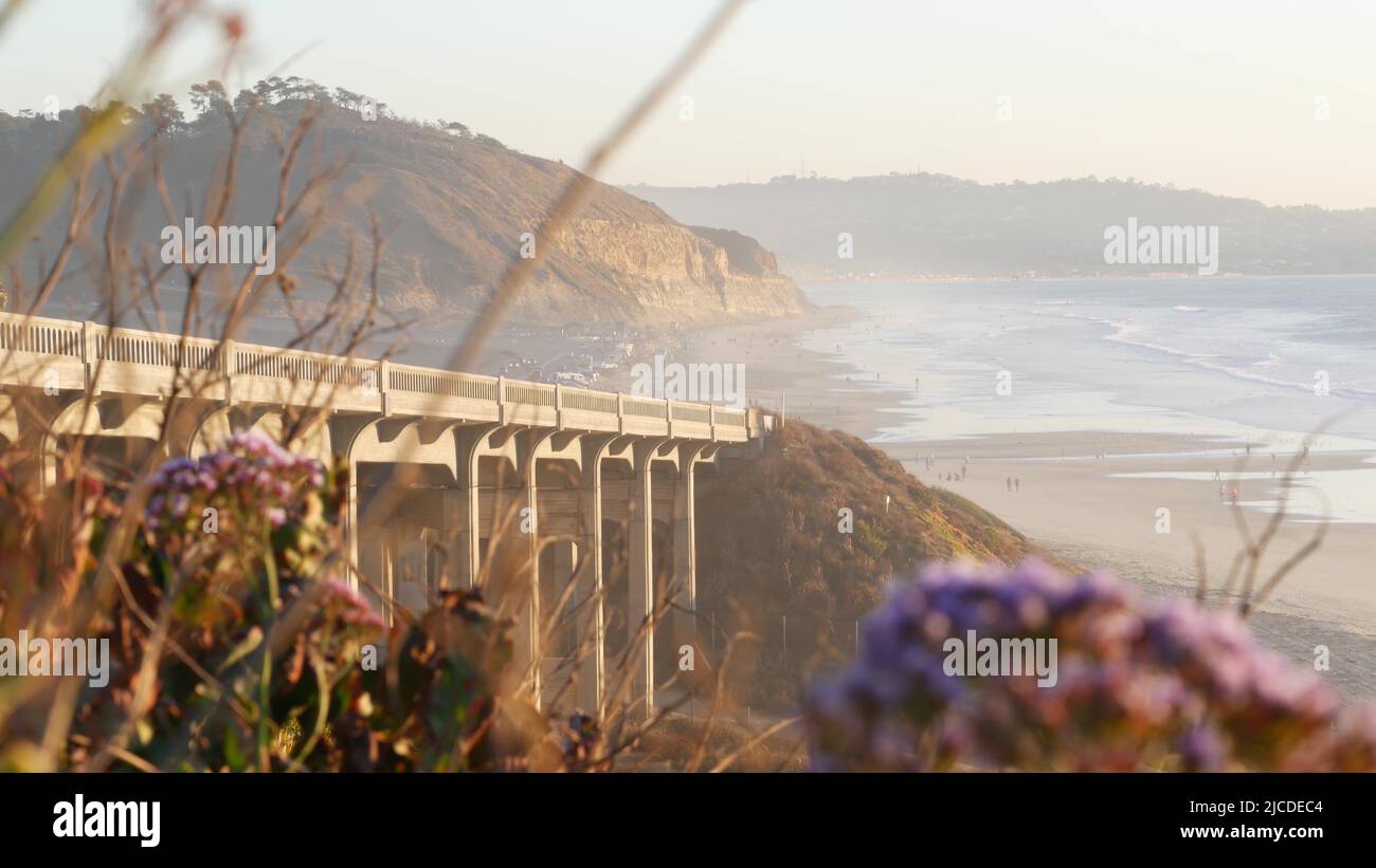 Torrey pines state beach bridge hi-res stock photography and images - Alamy
