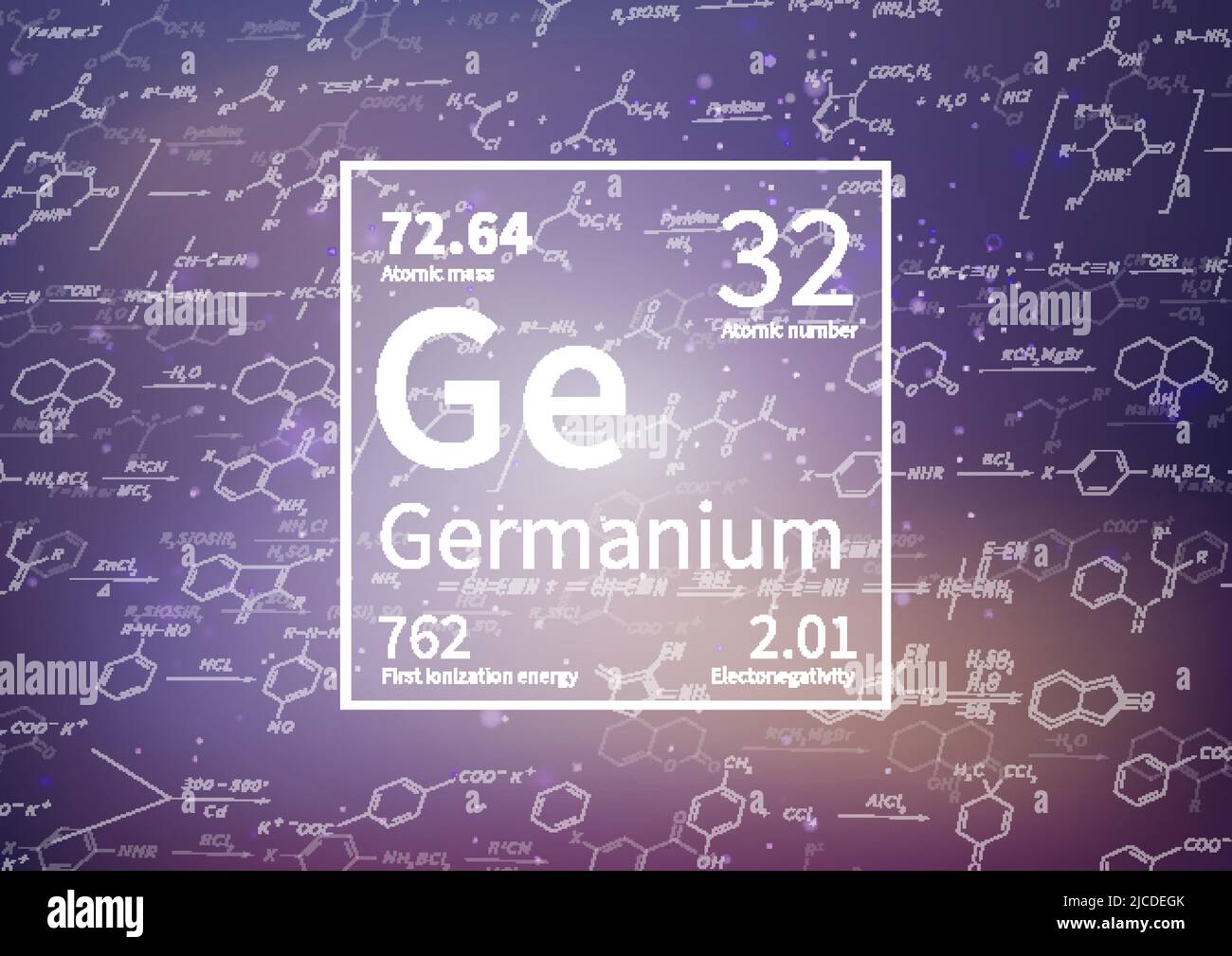 Germanium chemical element with first ionization energy, atomic mass ...