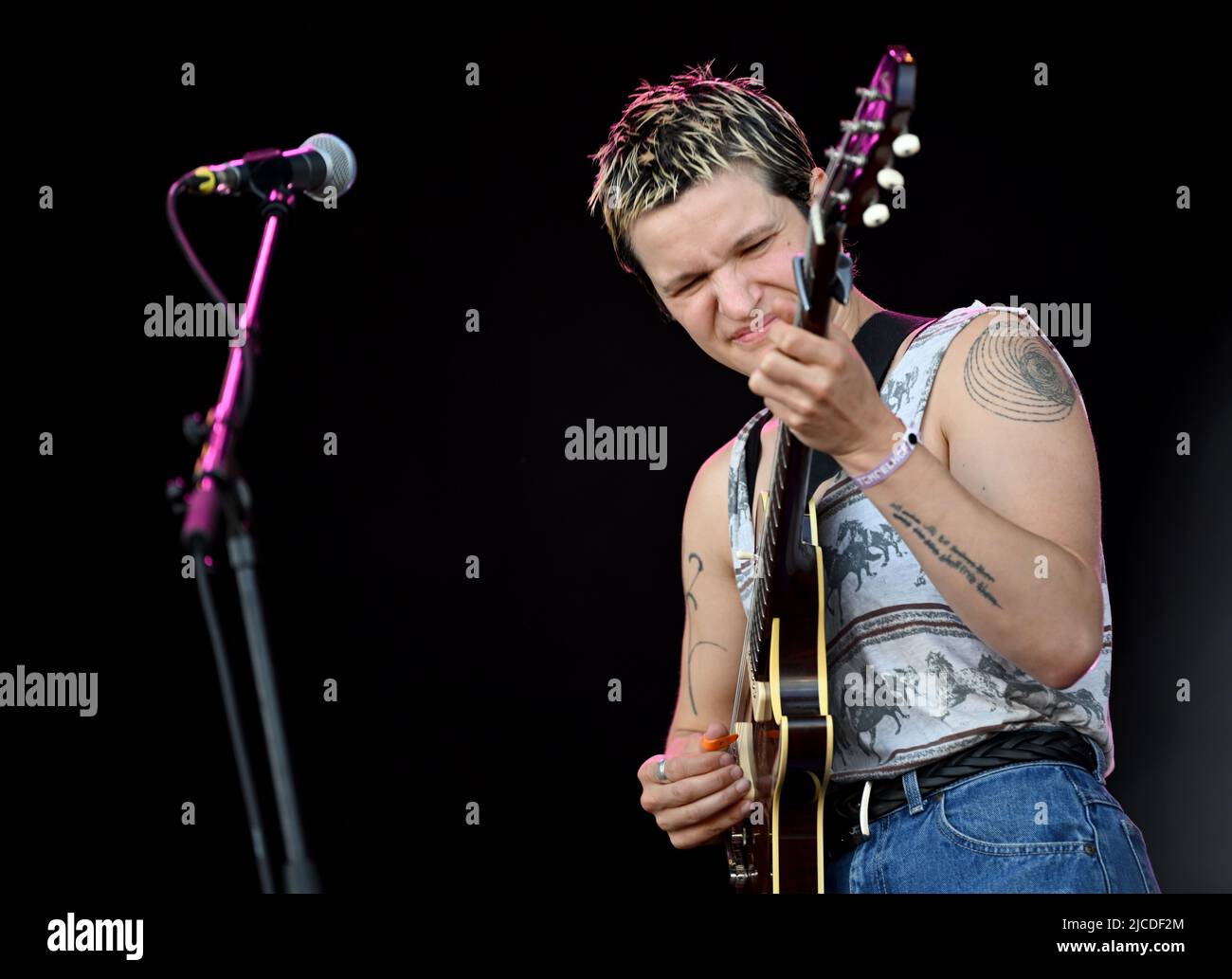 Berlin, Germany. 12th June, 2022. Singer Adrianne Lenker of the US band ...