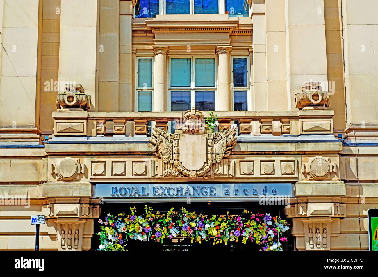 Royal Exchange Arcade, Manchester, England Stock Photo - Alamy